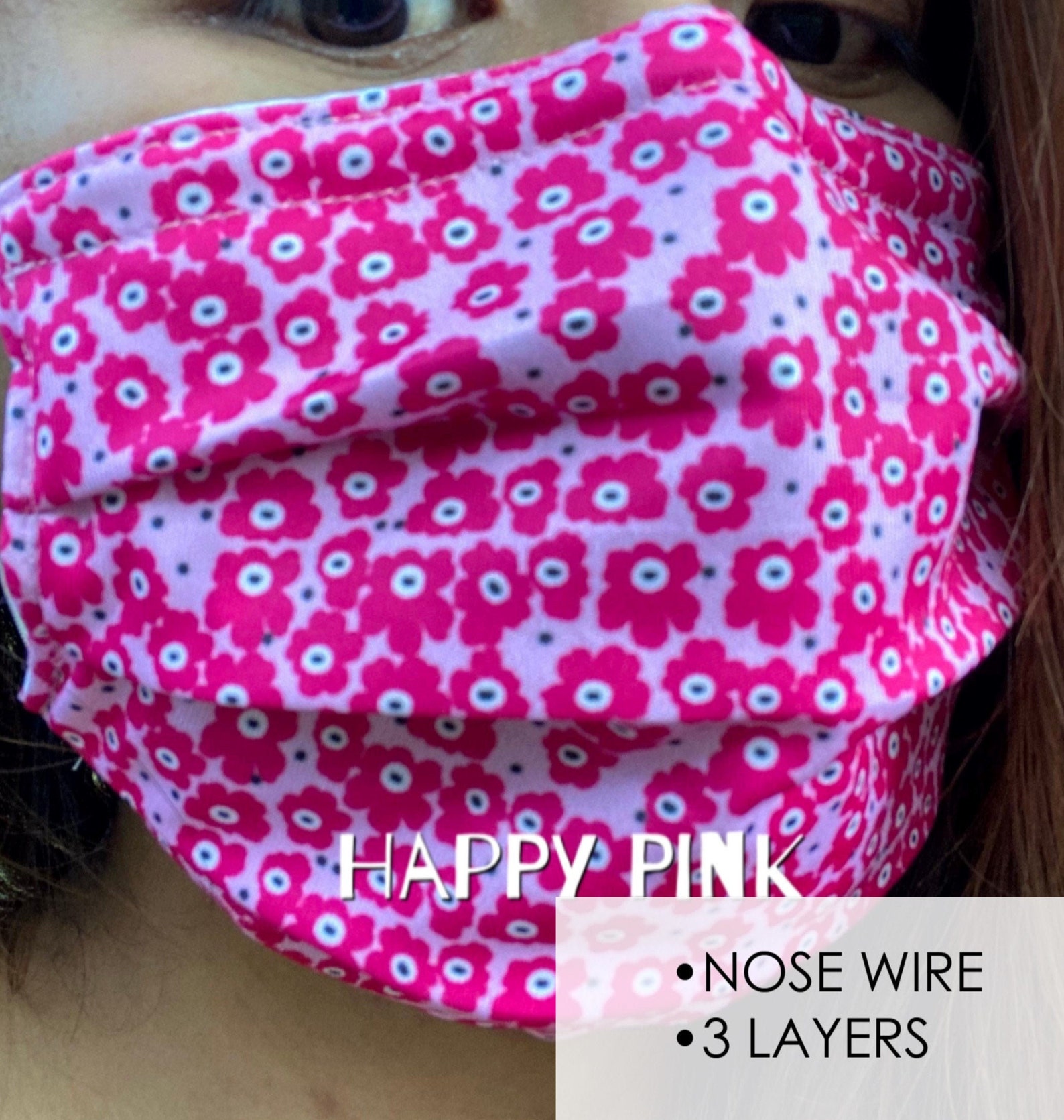 Flower face Mask Nose wire face mask Bouquet face mask 3 | Etsy