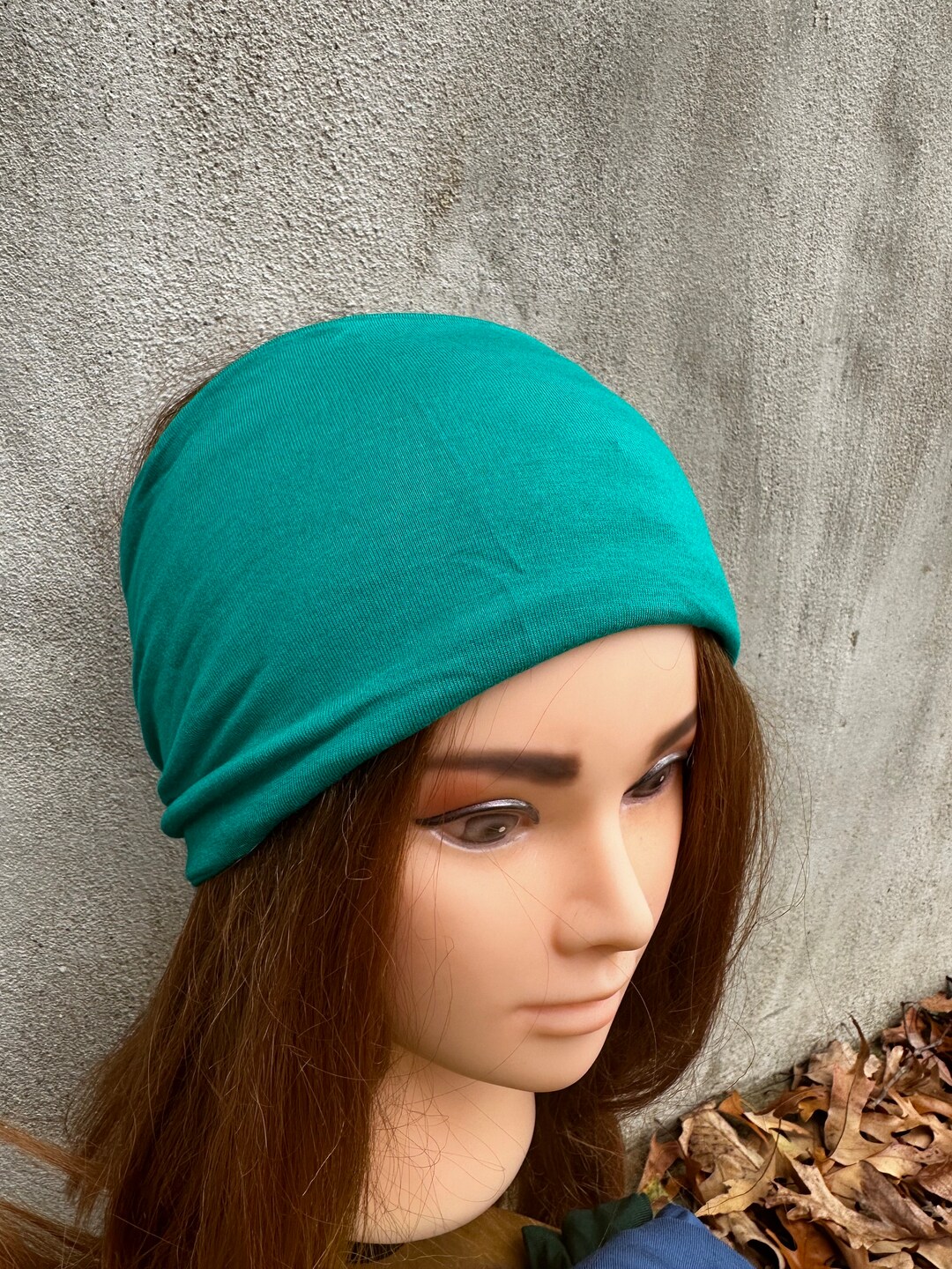 B-25 Bright Green Double Thick Headband W/ Cinch 100% Lycra - No ...