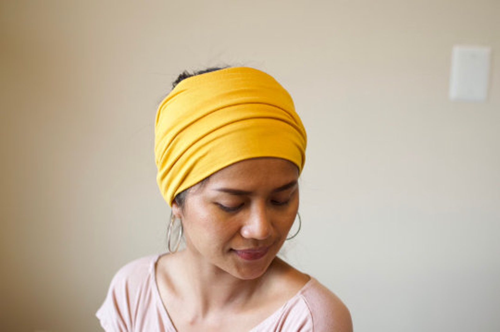 A-9 Yellow Headband Double Wide / Double Thick 100% Lycra No - Etsy