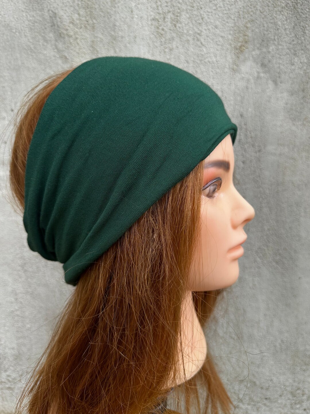 Forest Green Lycra Headband – Double Thick, Face Mask, Ear Cover - Etsy