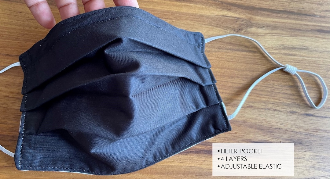 FOUR Layer Adjust Strap Nose Wire Face Mask - 4 Layer Face Mask ...