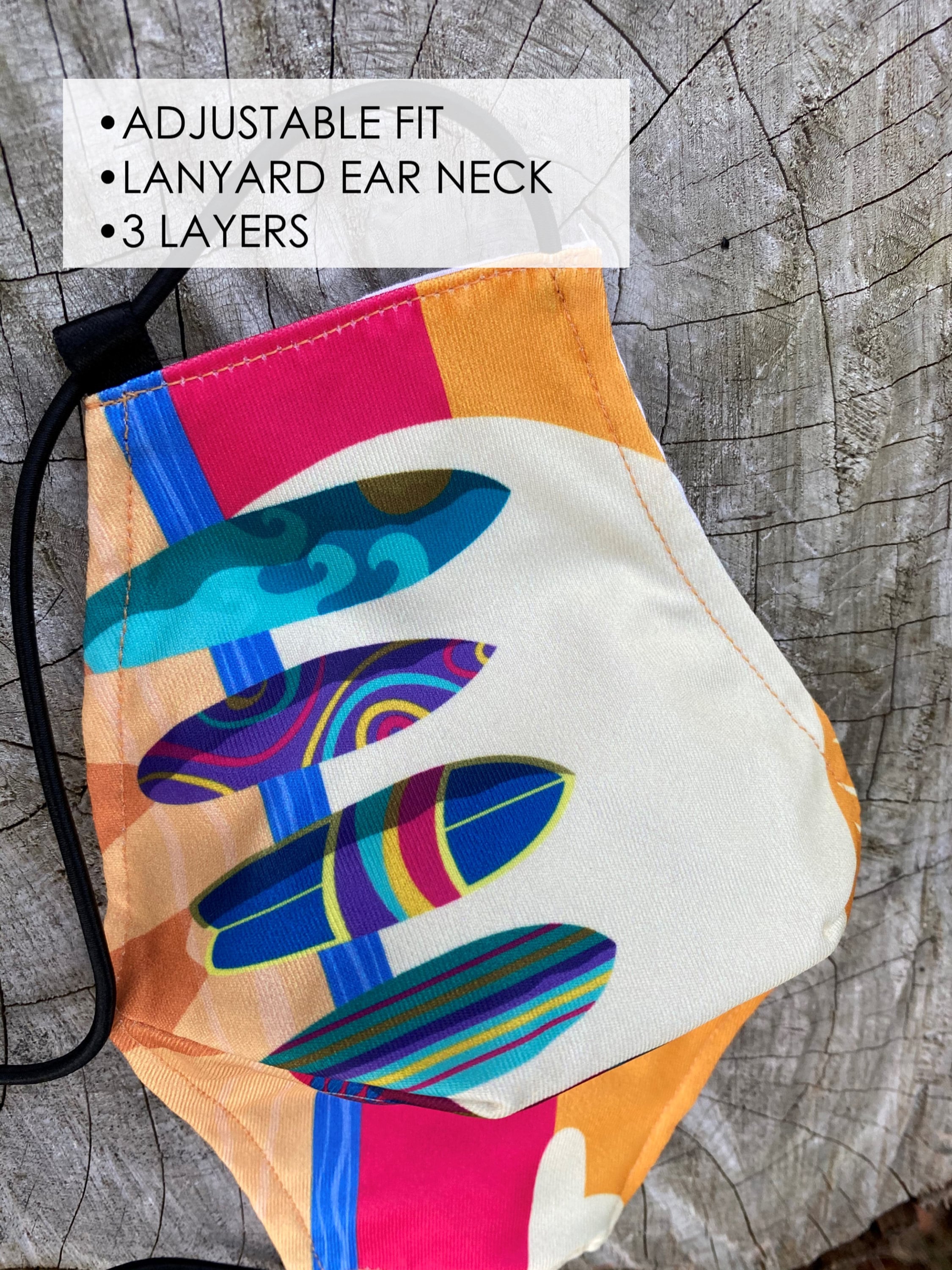 Lanyard Face Mask - Adjustable Lanyard Face Mask - Pocket Lanyard Face ...