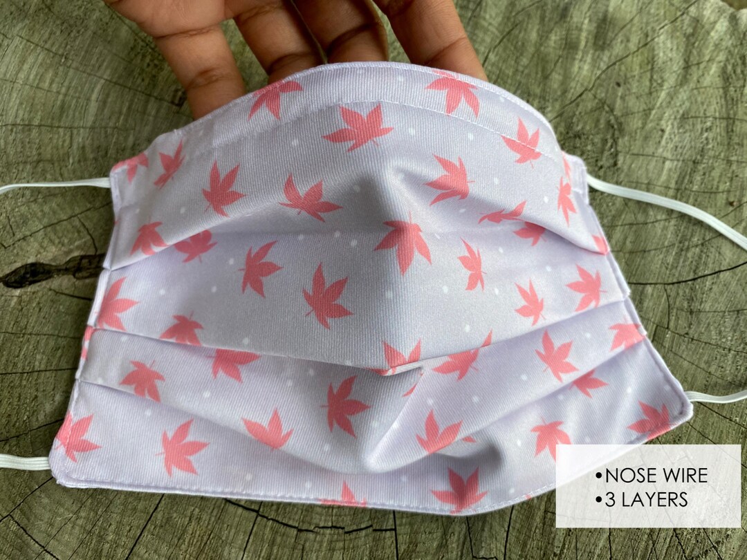 Nose Wire Adjust Face Mask With Nose Wire - Polyester Mask Fabric ...