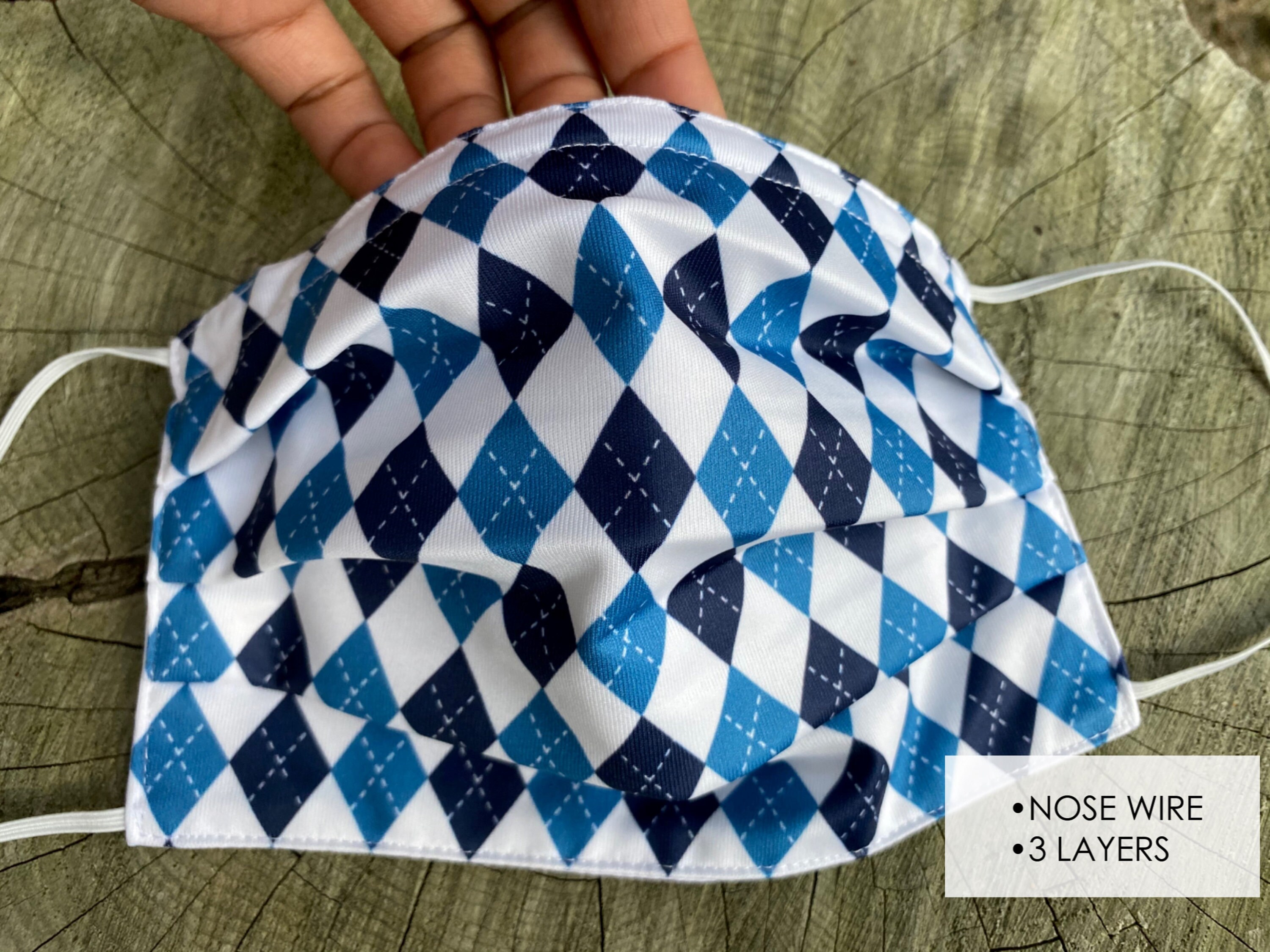 Nose Wire Face Mask Professional Face Mask 3 Layers Face | Etsy