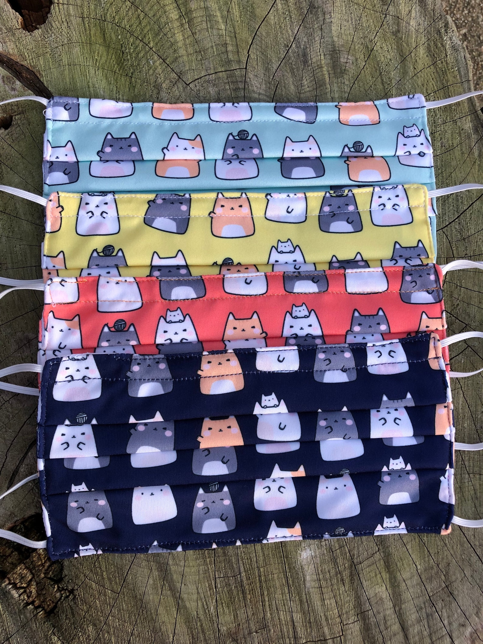 Nose Wire Face Mask 3 Layer Face Mask Cotton Polyester - Etsy