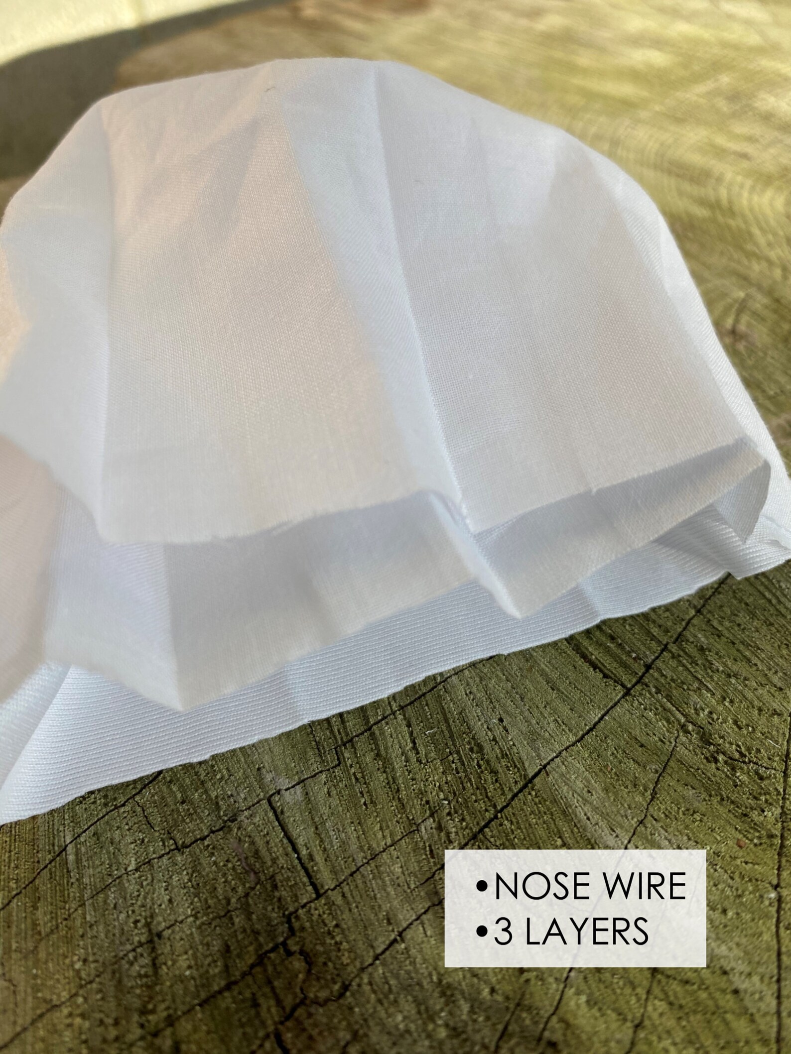 Nose Wire Face Mask 3 Layer Face Mask Cotton Polyester - Etsy