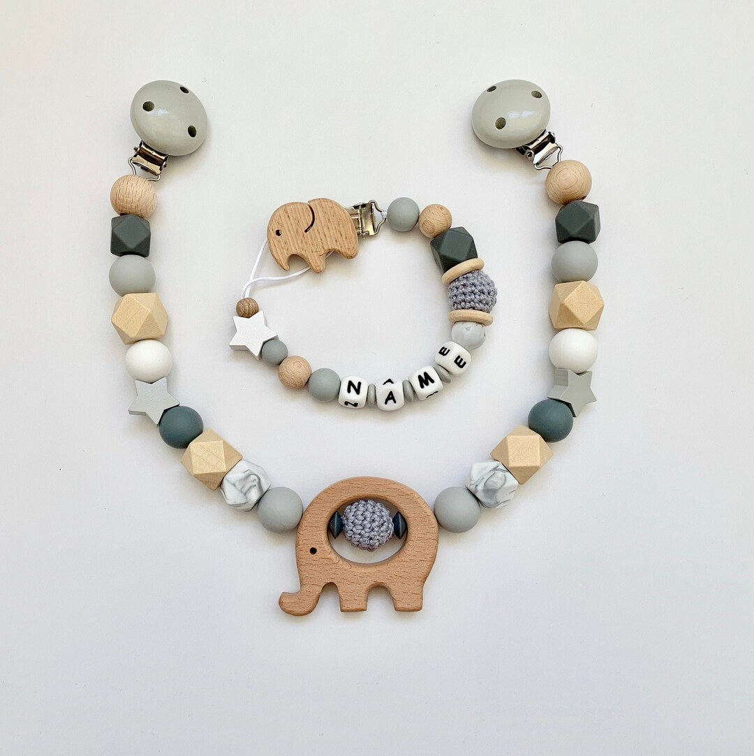 Set Pram Chain, Stroller Chain and Pacifier Holder - Etsy