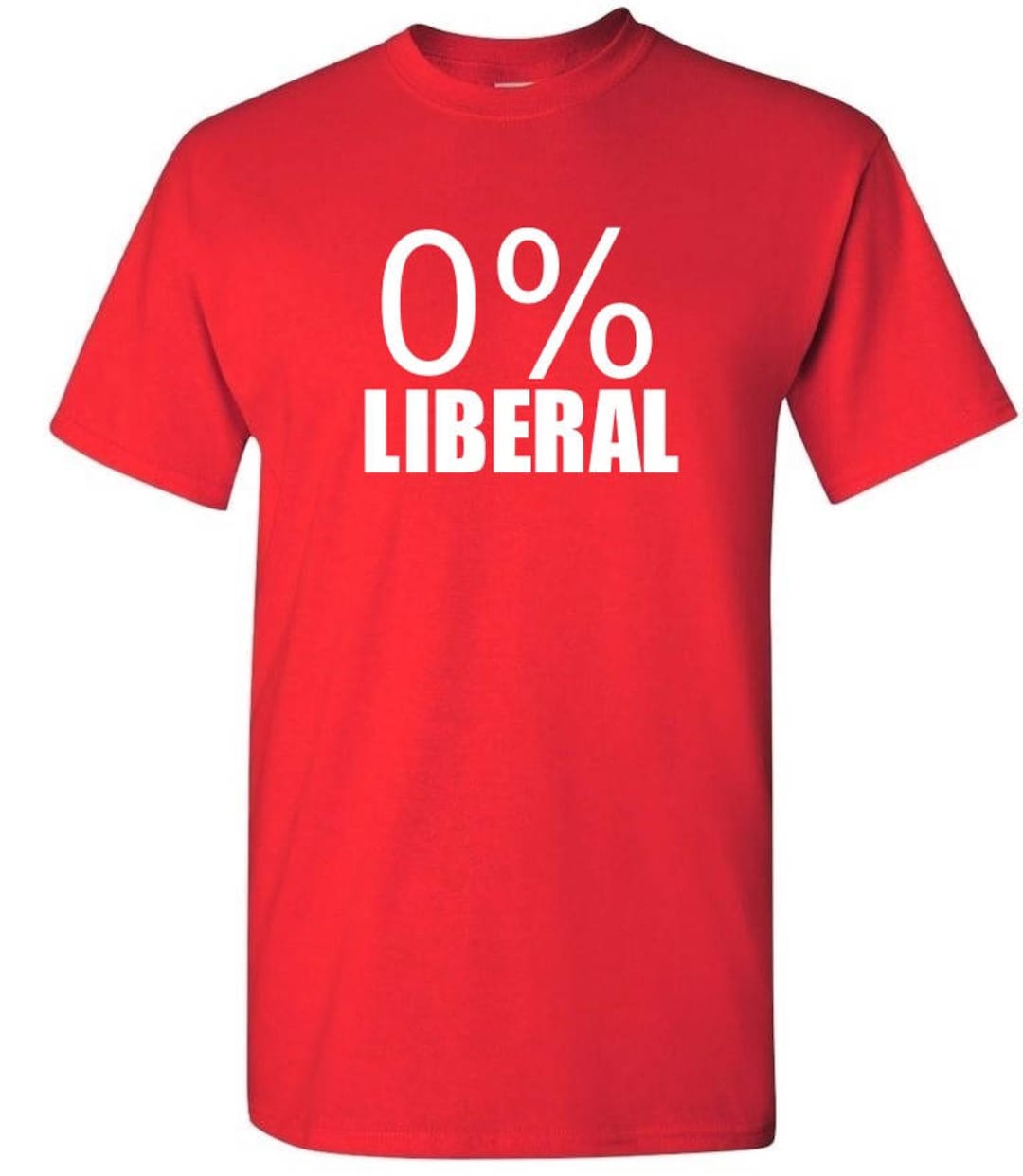 0% Liberal T-shirt Anti Liberal Pro Trump Christian Conservative Shirt ...