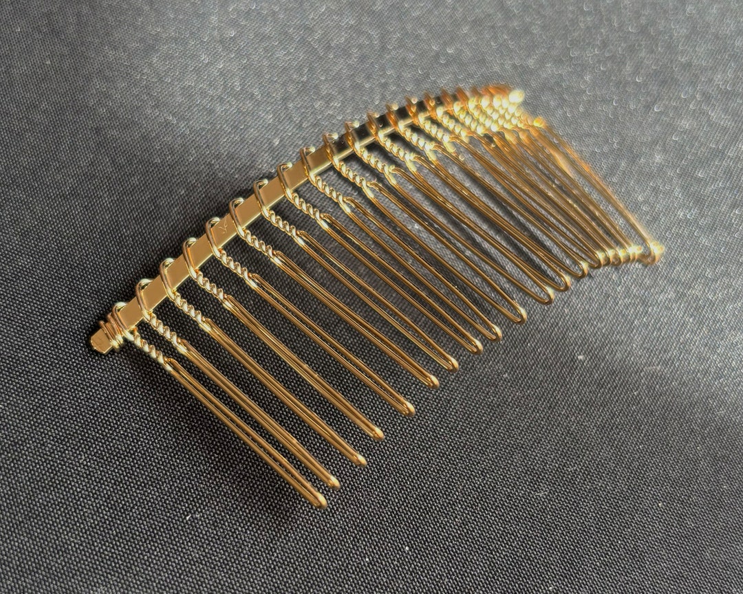 Gold Metal Hair Slide Comb Blanks 4 Pack DIY Bride Sewing Supplies - Etsy