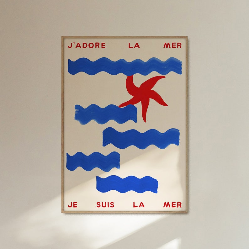 La Mer Giclée Art Print | Travel Poster - Etsy UK