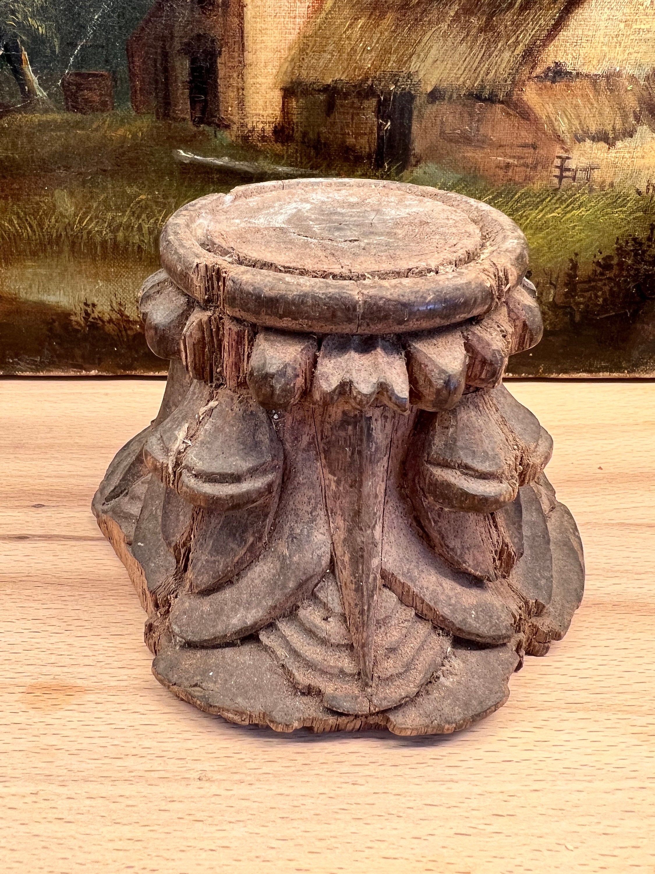 Antique Vintage French Plinth, Stand , for Statue, Candle, Rustic, Old ...