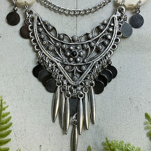 Bone Necklace Groundhog/coyote/raccoon Rib Bone and Amethyst Multi ...