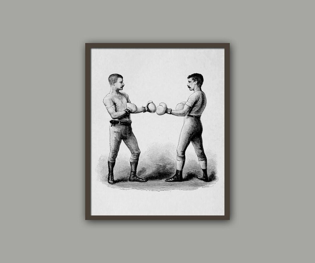 Two Boxers Print, History of Boxing, Positions, Right Arm Guard ...