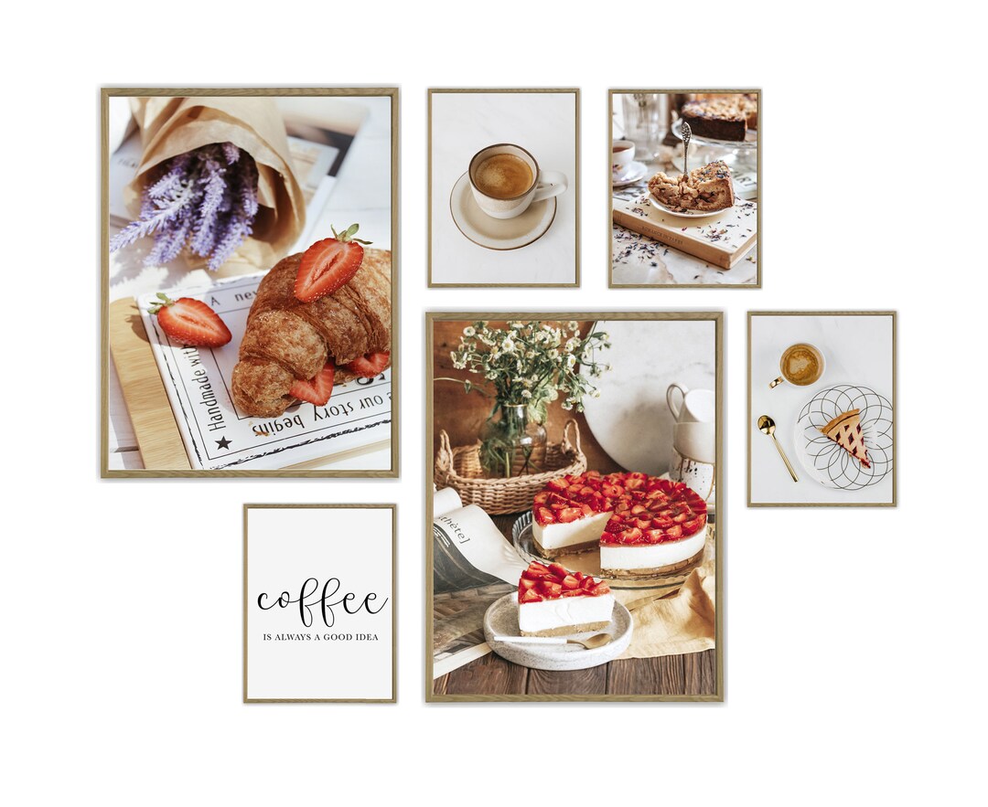 Kitchen Poster Set, Coffee Print, Kitchen Gallery Wall, Coffee Print ...