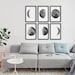 Moon Print Set of 6 Large Photo Moon Phases Wall Art Print - Etsy