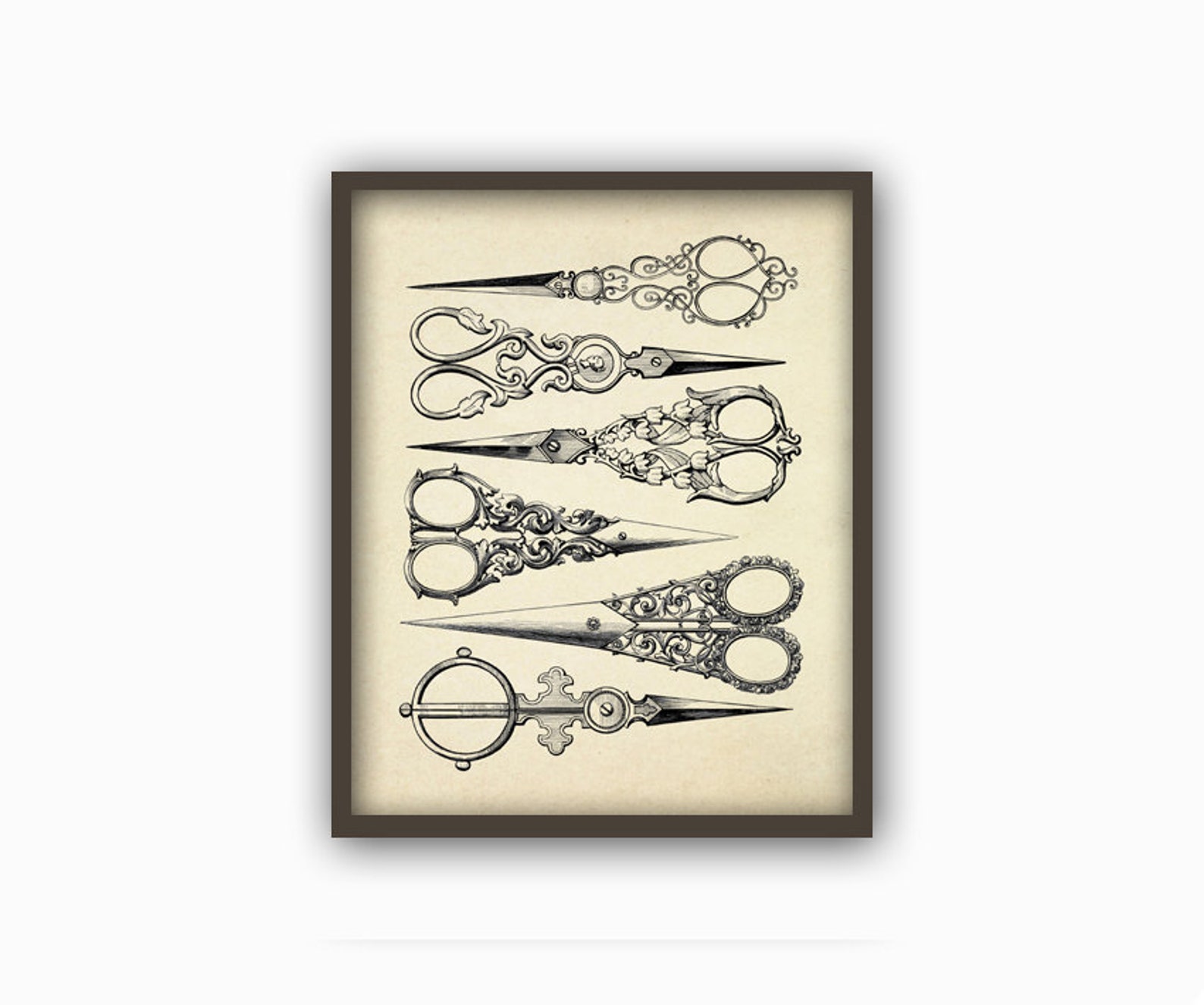Scissors Print Scissors Wall Art Decor Scissor Poster | Etsy