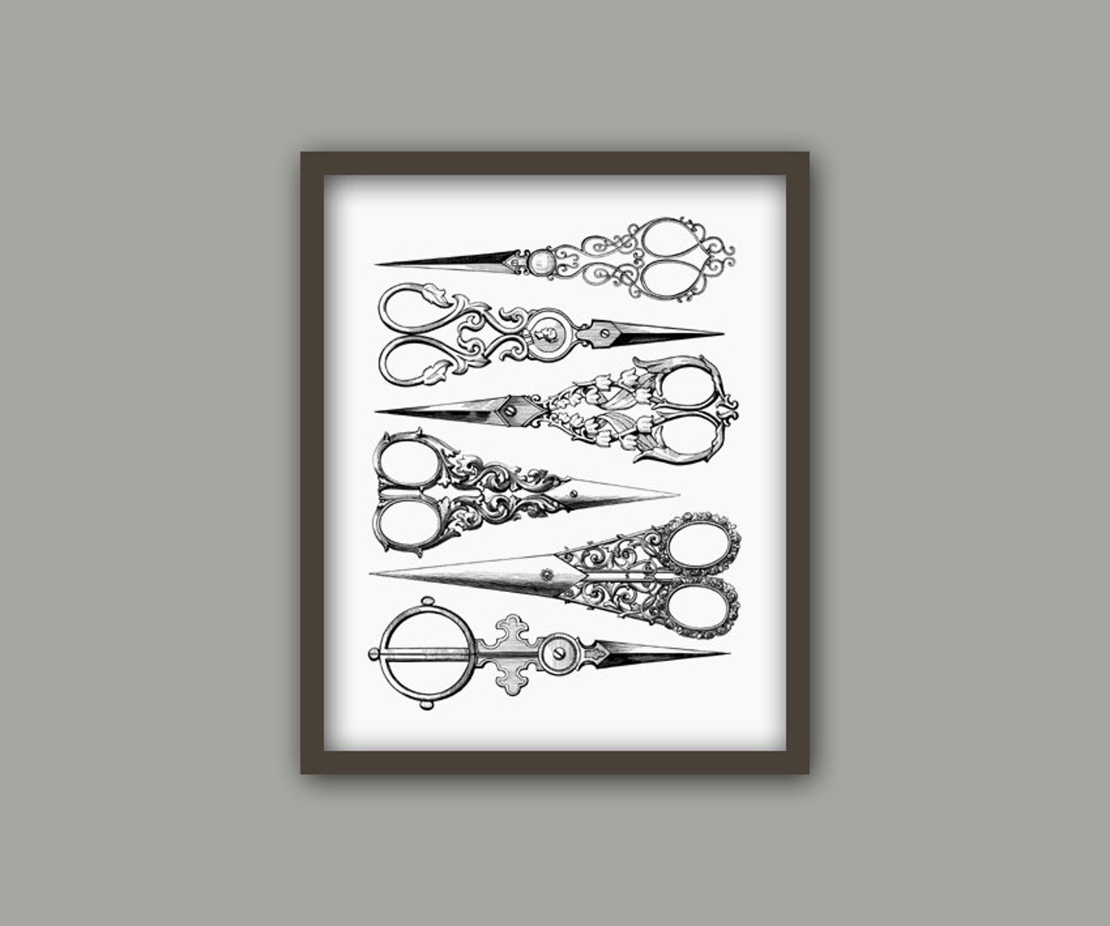 Scissors Print Scissors Wall Art Decor Scissor Poster - Etsy
