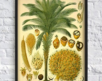 Palm tree art | Etsy
