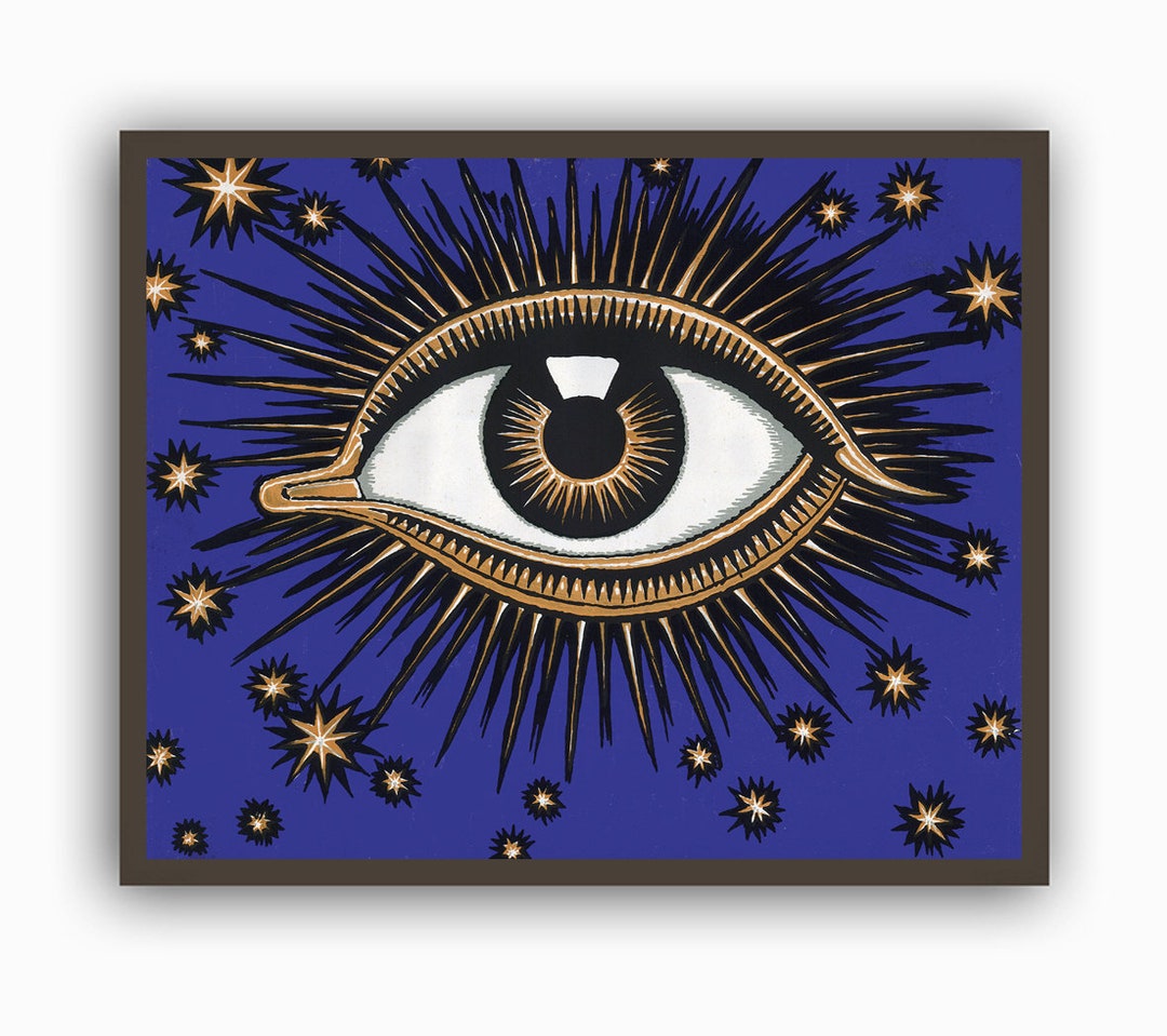 All-seeing Eye Poster, All Seeing Eye Wall Decor,evil Eye Sign ...