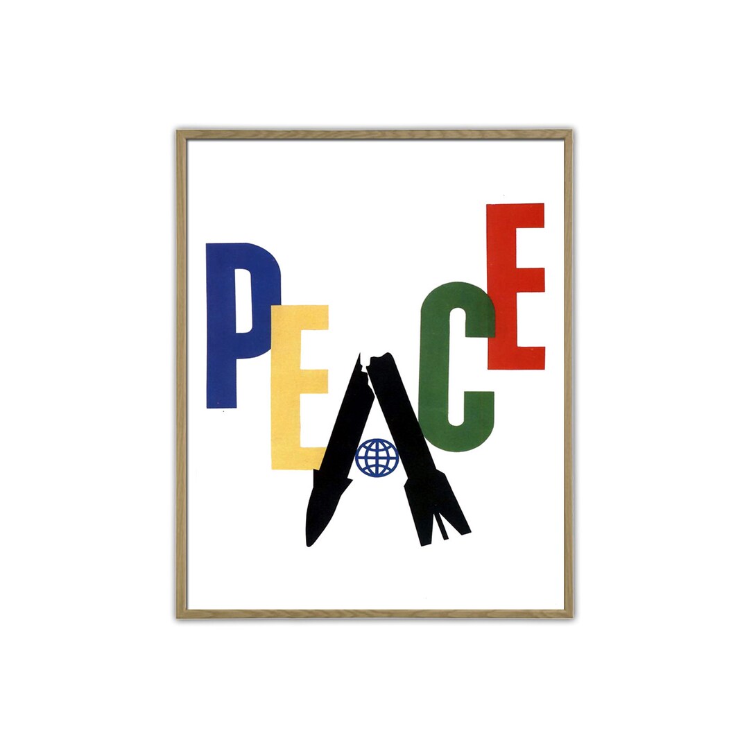 Peace Poster, Anti War Poster, Office Wall Decor, Peace Print - Etsy