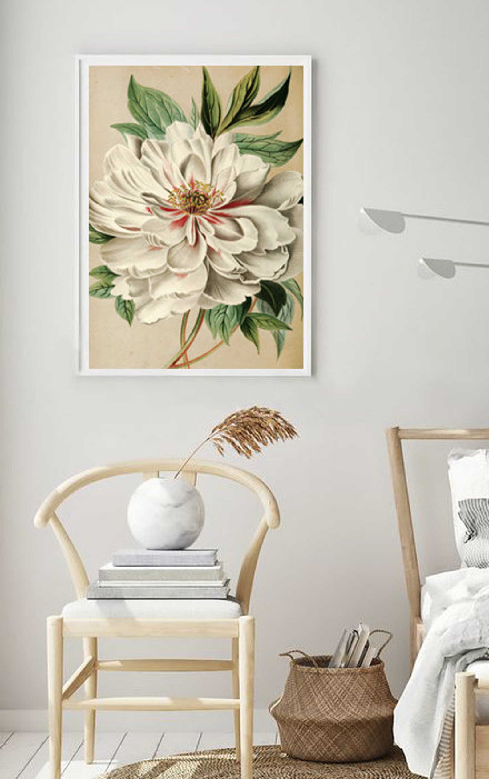 Garden Flower Print Botanical Art Decor Flower Poster - Etsy