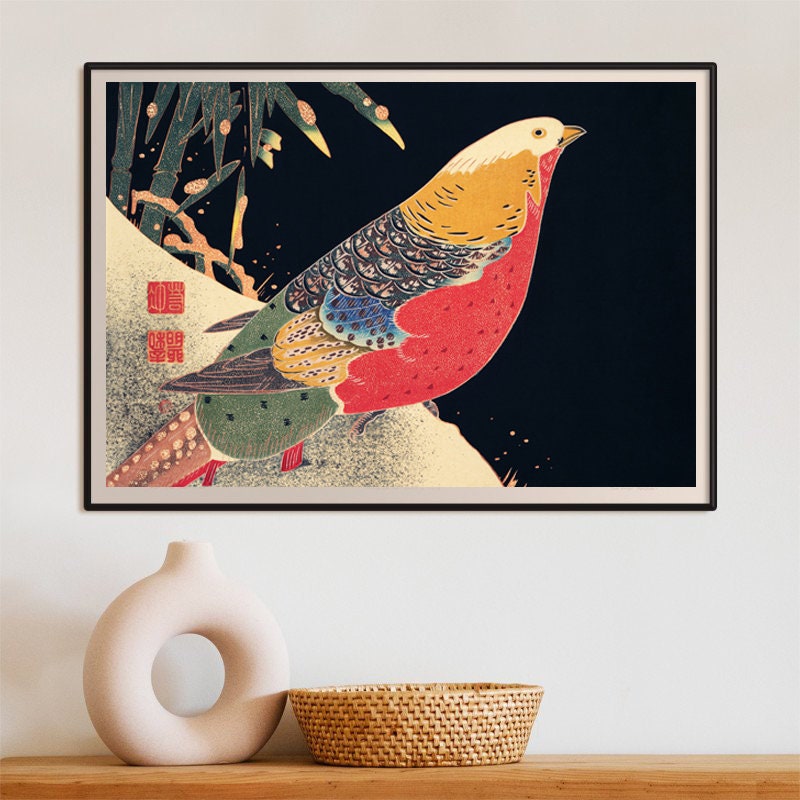 Bird Print, Parrot Print Japan Art Ito Jakuchu Bird Art Print Japanese ...