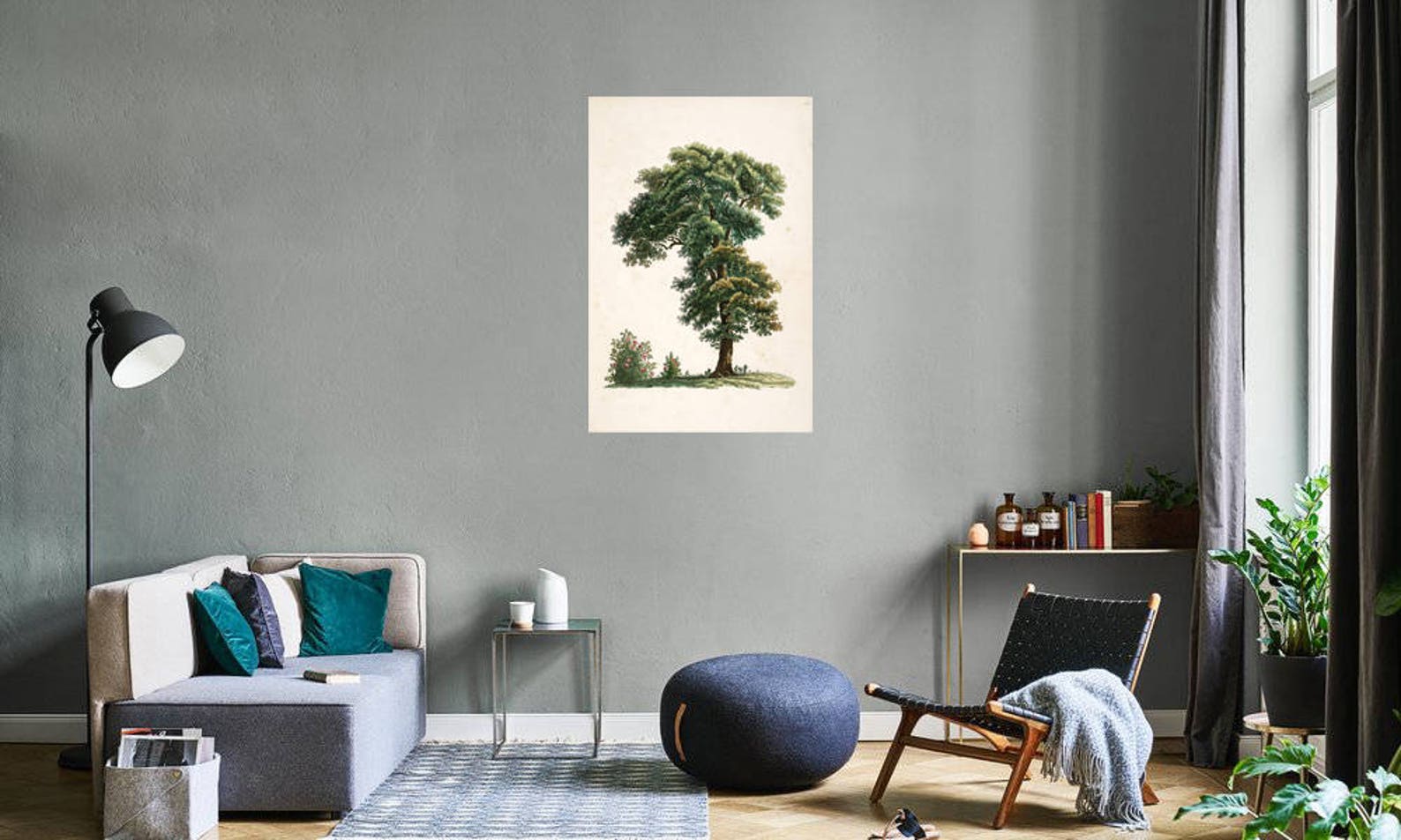 Oak Tree Print, Botanical Home Decor, Tree Wall Art, Oak Tree Decor ...
