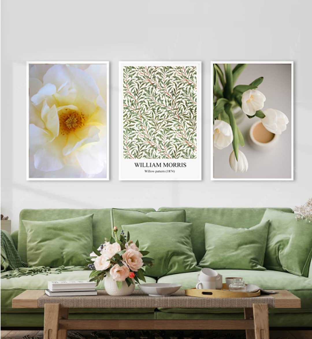 Flower Print Set, Flower Gallery Wall, Kitchen Wall Decor, Flower ...