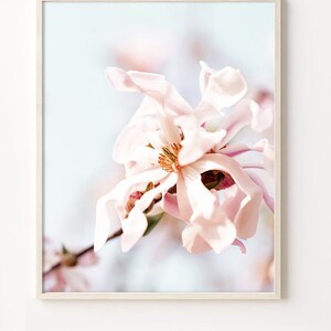 Flamingo Print Flamingo Photo Pink Bird and Flower Magnolia Poster Set ...