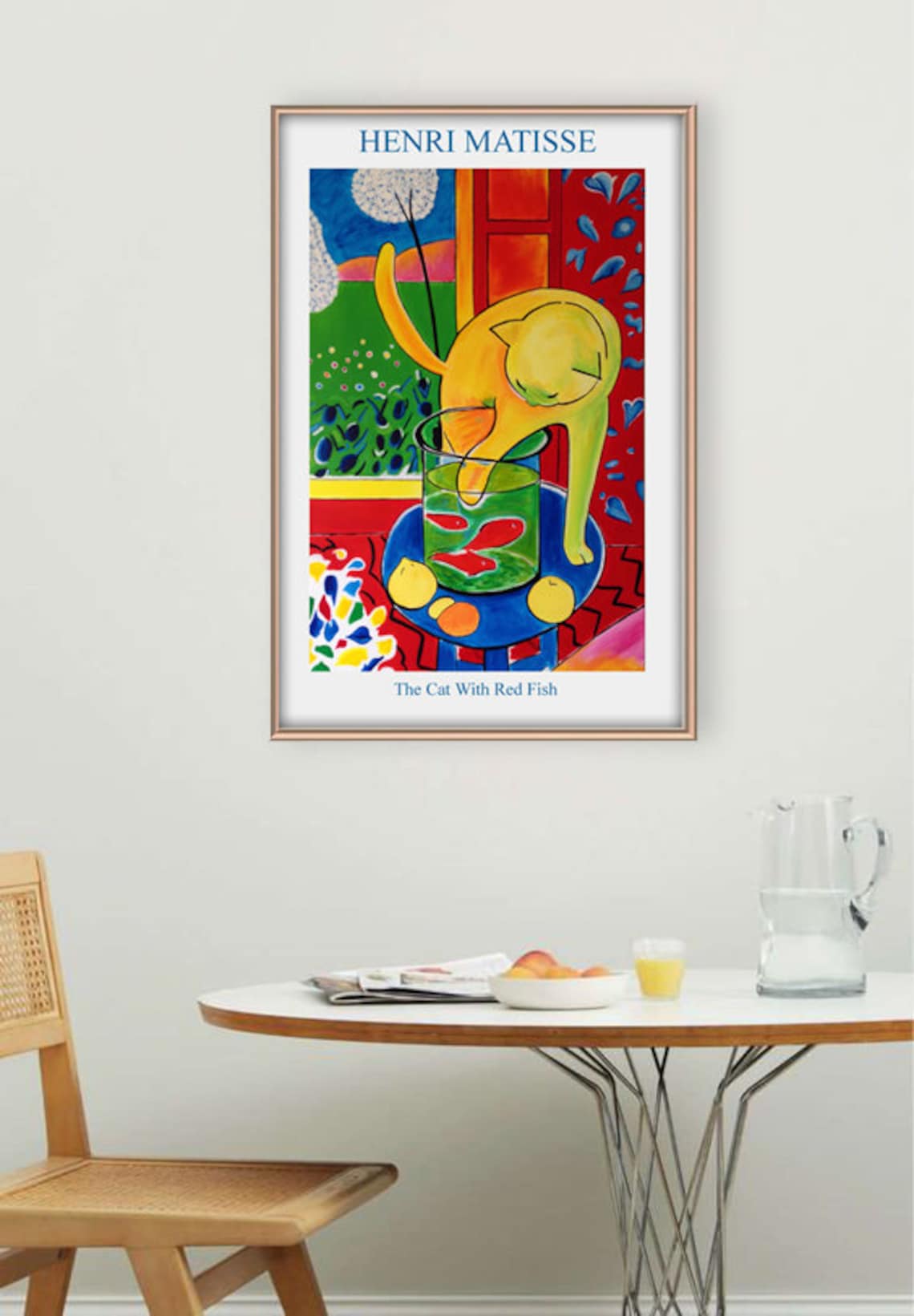Henri Matisse the Cat With Red Fish Print Exhibition Poster - Etsy
