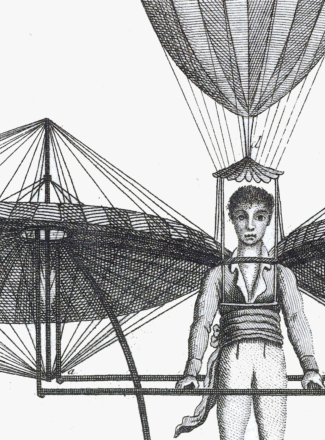 Early Flying Machine Print, History of Aviation, Wall Art Decor ...