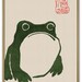 Frog Print Set of 2 Matsumoto Hoji Japanese Art, Living Room Decor ...