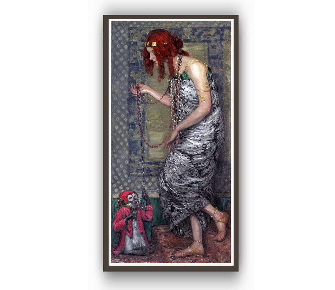 Janis Rozentals the Princess and the Monkey Print Reproduction Print ...