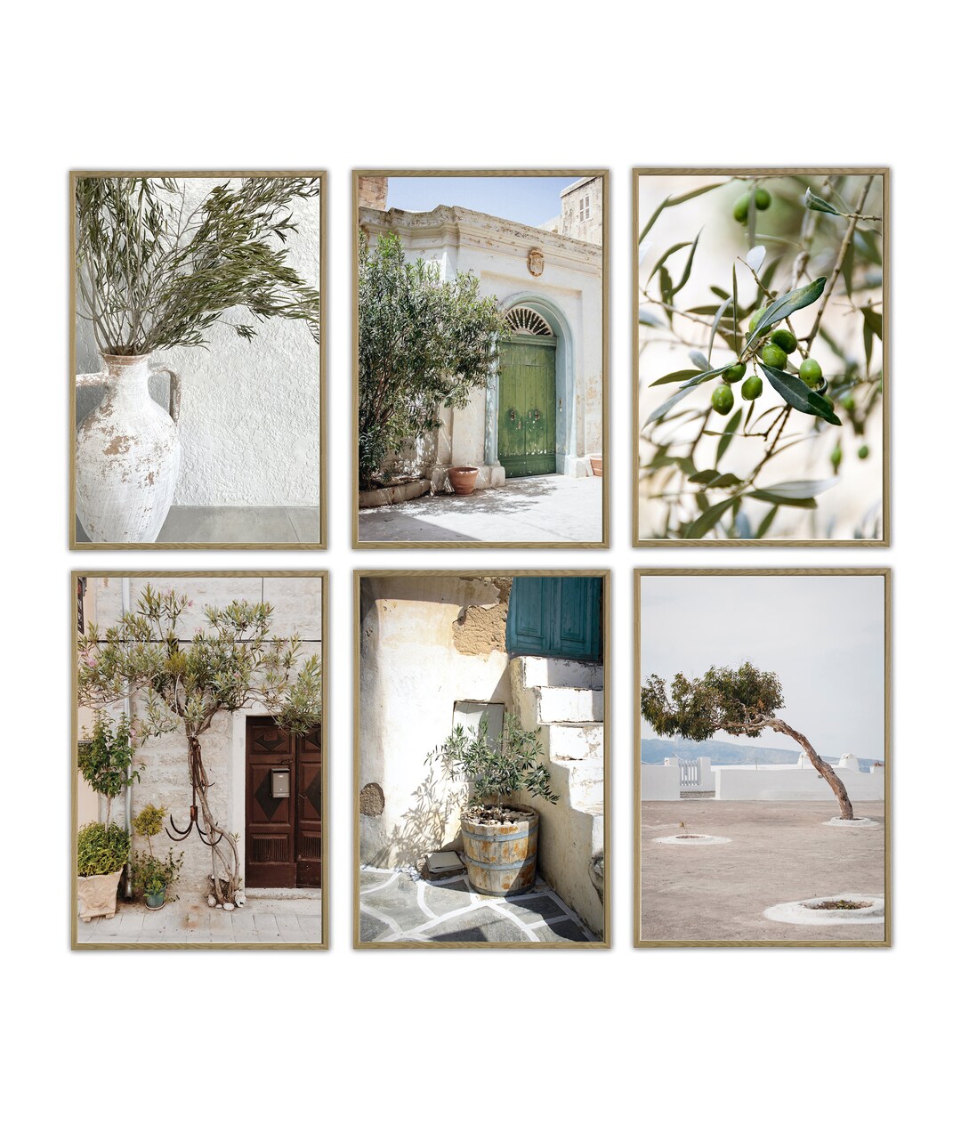 Italy Print Set of 6, Mediterranean Wall Art, Italian Countryside ...