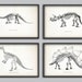 Dinosaur Wall Art Decor Dinosaur Print Dinosaur Skeleton Dinosaur ...