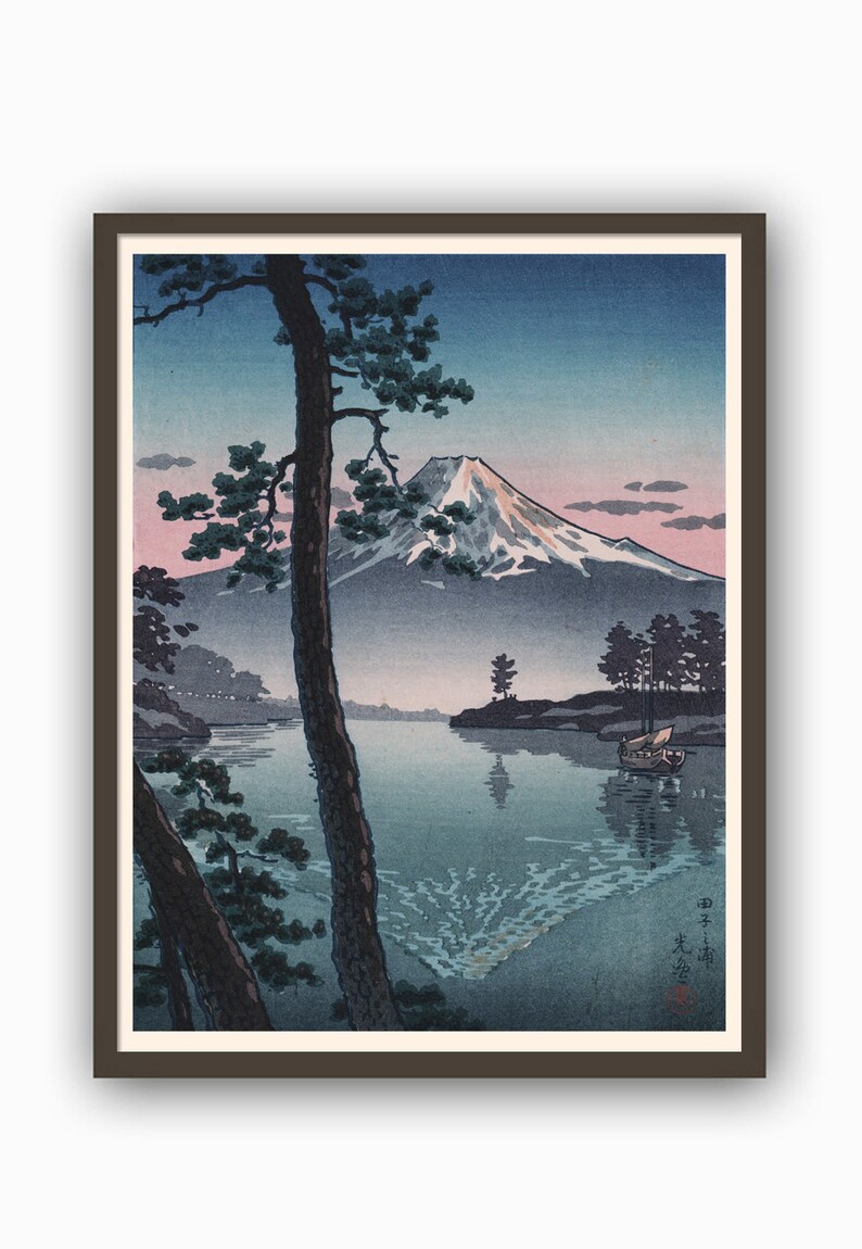 Japan Art Tsuchiya Koitsu Print Japanese Print Fuji From - Etsy