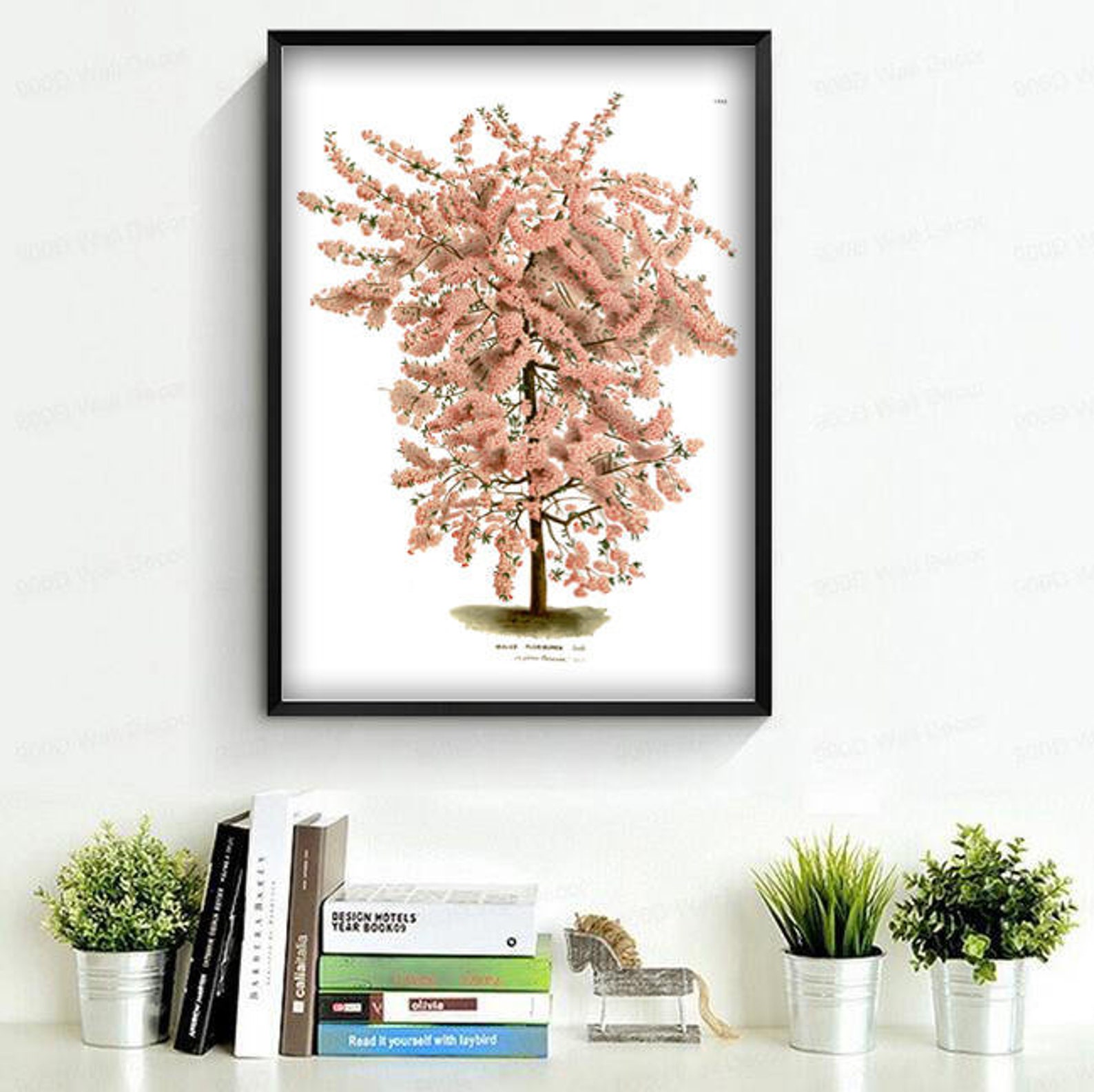Apple Tree Print Botanical Wall Art Decor Vintage - Etsy