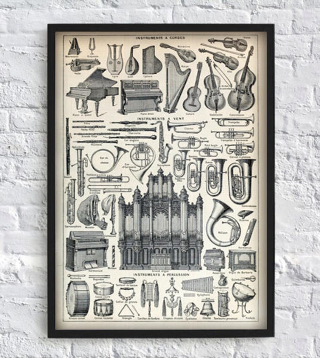 Musical Instruments Print - Musical Print - Musical Art - Wall Art ...