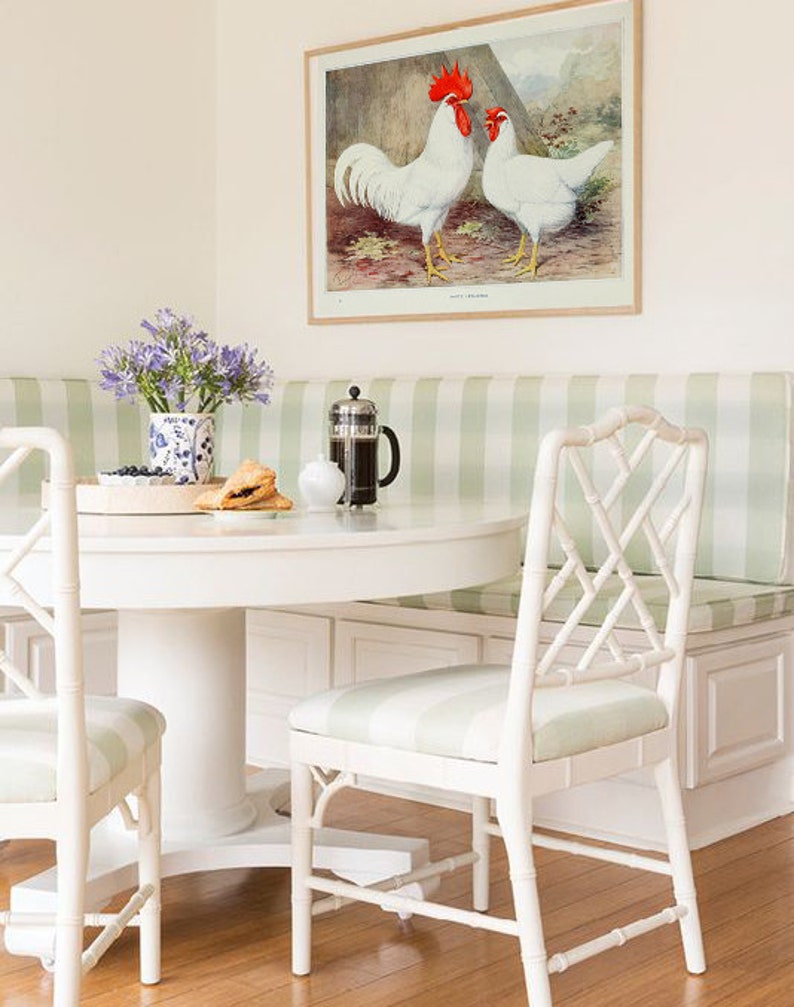 Rooster Print, Chickens Print, Bird Poster, Kitchen Wall Art Decor ...