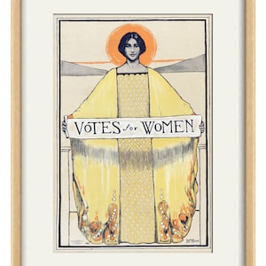Vintage Feminism Poster, Votes for Women, Feminist Poster Suffragette ...
