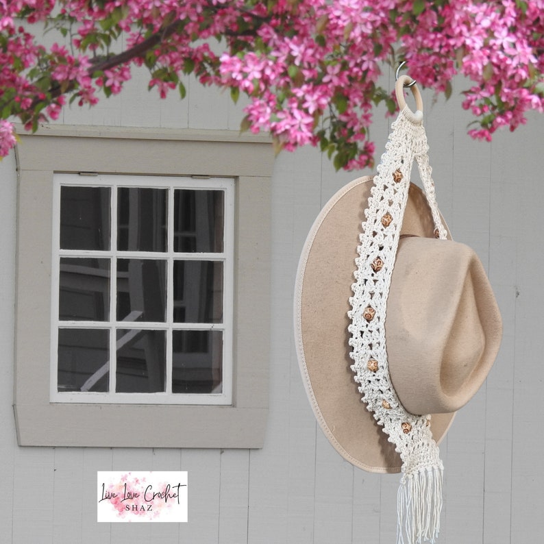 Hat Holster a Beaded Crochet Hat Hanger Downloadable PDF - Etsy