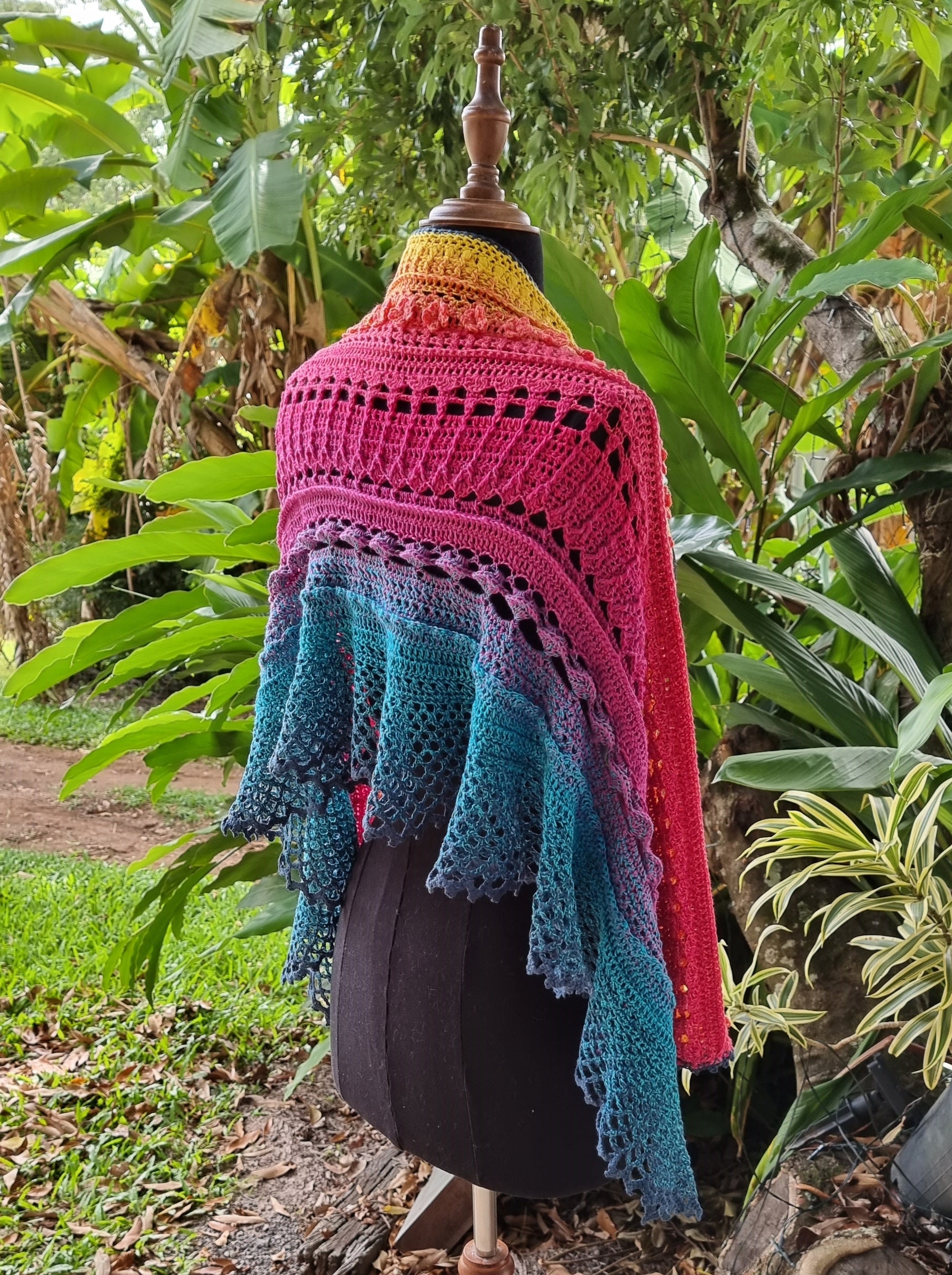 Resplendent Wrap - Crochet Pattern UK Terms — Live Love Crochet Shaz