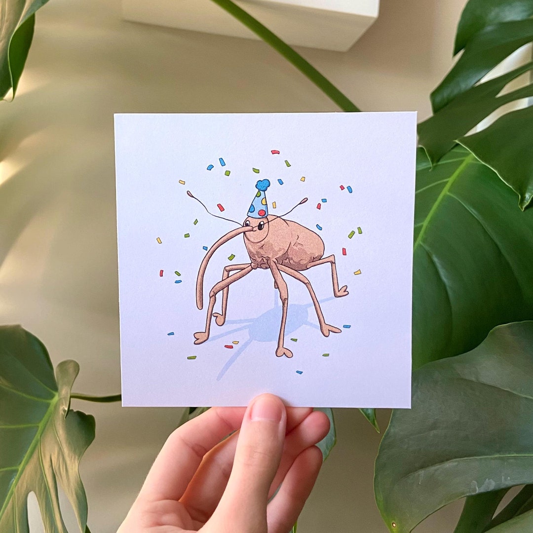 Party Weevil Art Print | Weevil Wall Art, Kids Room Decor, Cute Bugs ...