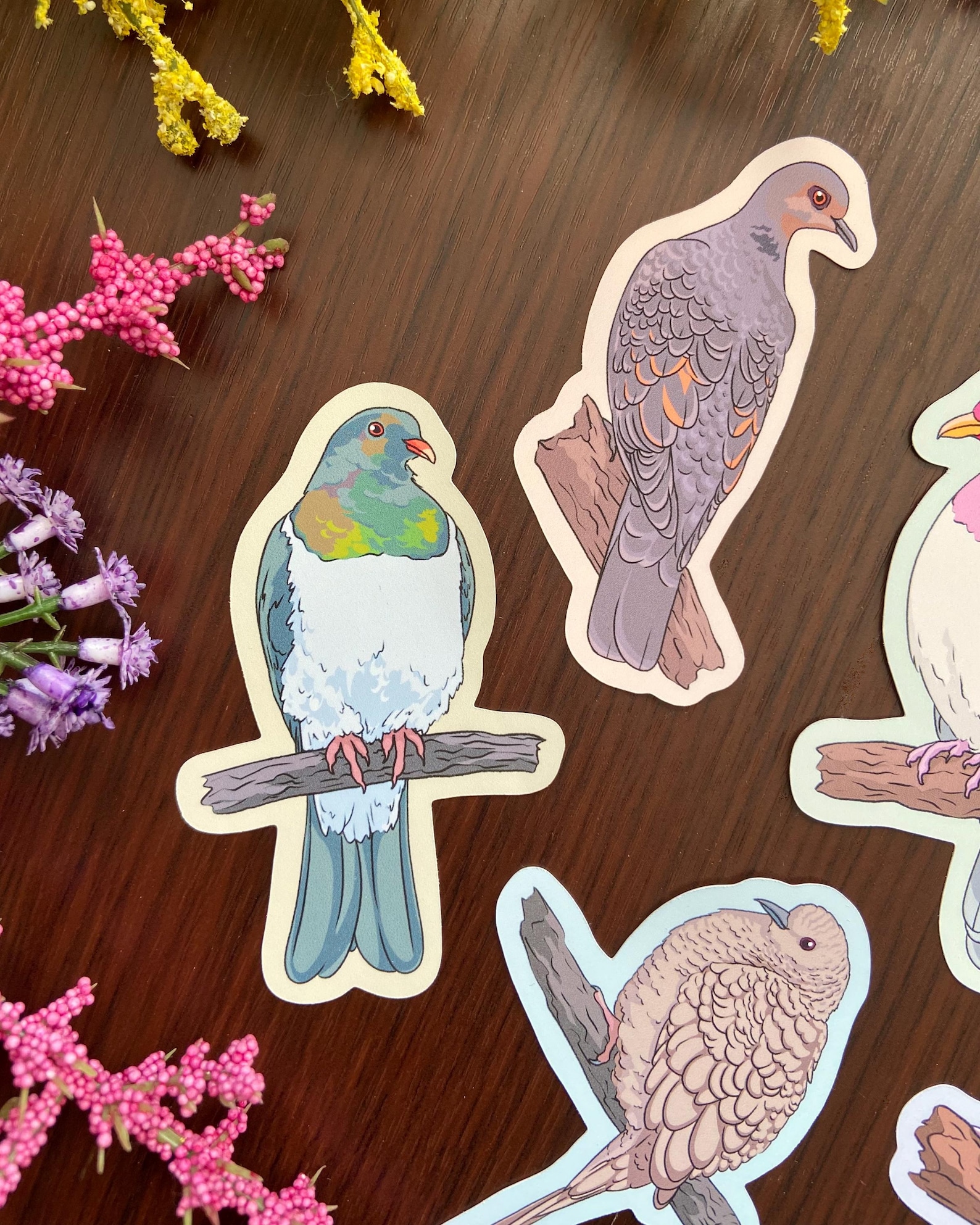 Dove Sticker Pack - Matte Vinyl Decals, Pigeon Stickers - Etsy