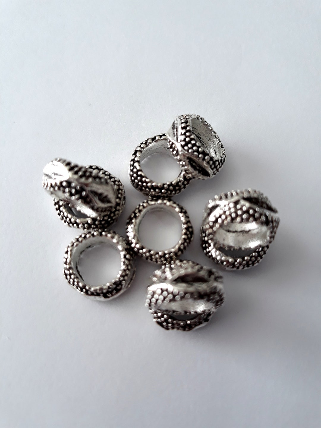 Set of 10 Loc Rings, Silver, Pencil Size, Small Loc Jewelry, Braid ...
