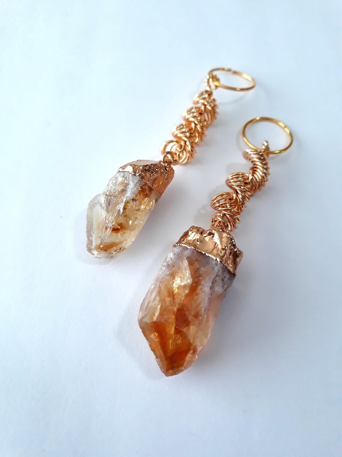 Citrine Gemstone Loc Jewelry Loc Ring Dreadlock Ring Braid - Etsy