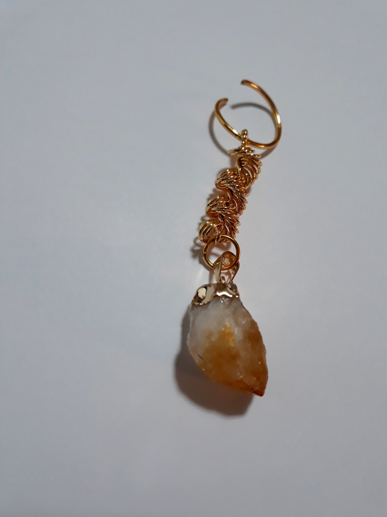 Citrine Gemstone Loc Jewelry Loc Ring Dreadlock Ring Braid - Etsy