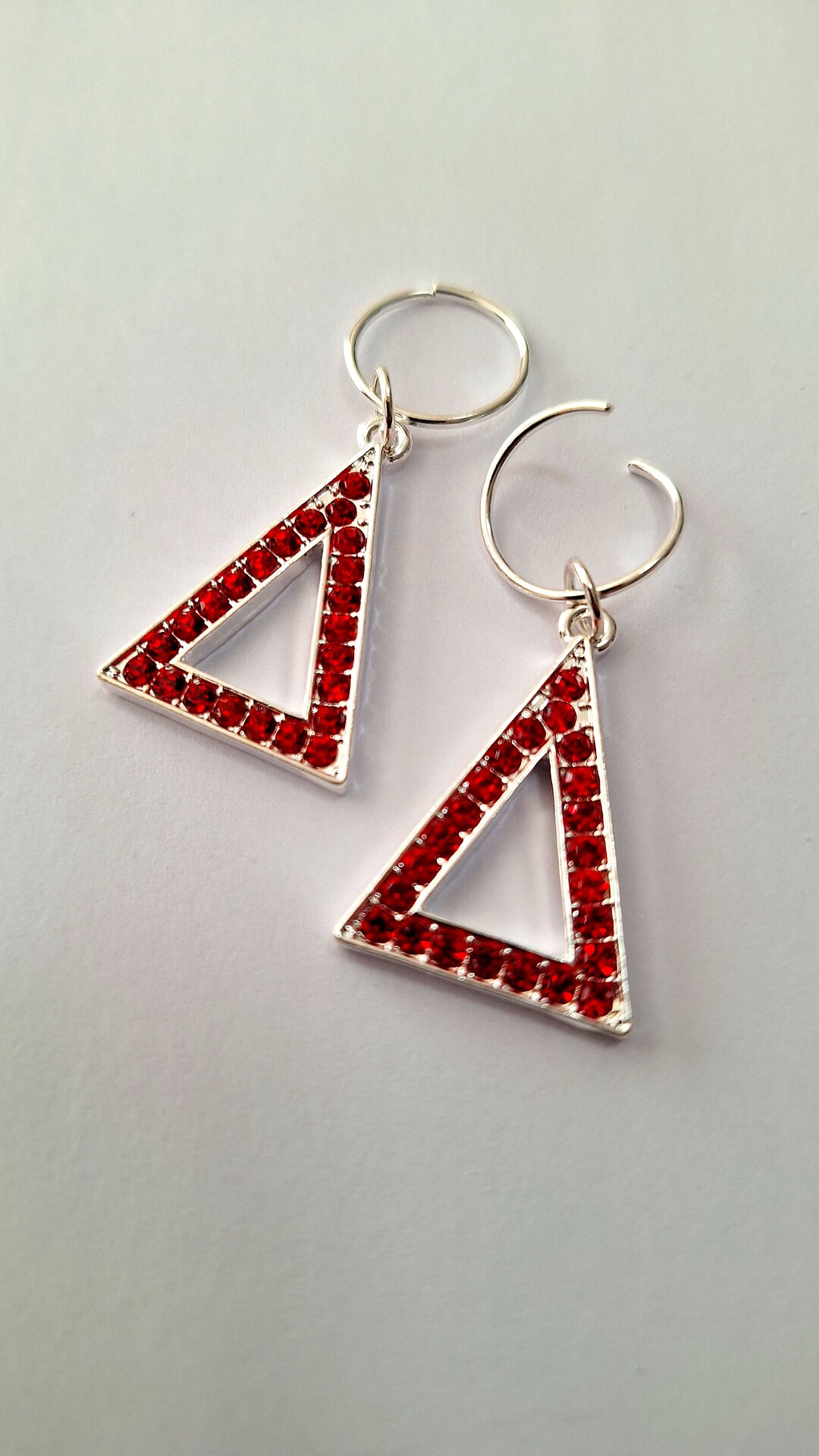 Rhinestone Delta Loc Ring, Loc Jewelry, Sorority Jewelry, Braid Rings ...