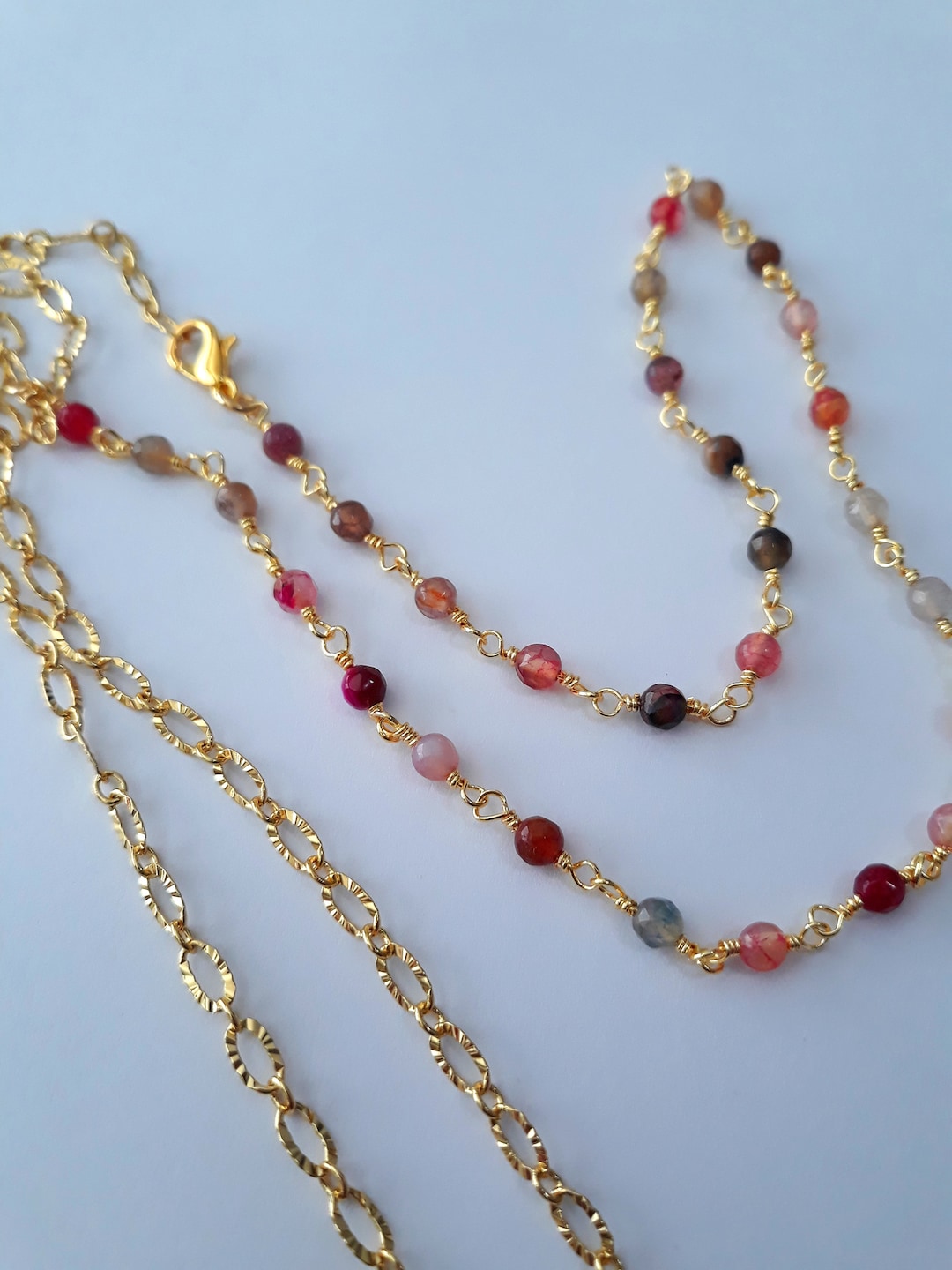 Agate Gemstone Waist Chain, Cracked Agate, Waist Beads, Belly Chains ...