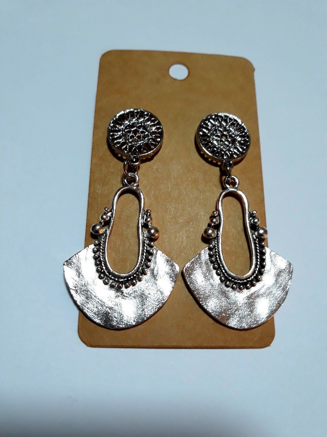 Silver Afrocentric Earrings, Dangle, Drop, Ethnic Earrings, Women's ...